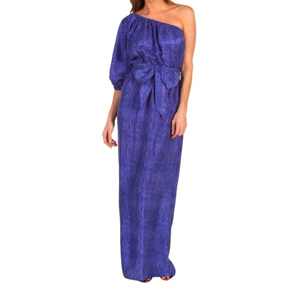 Rebecca Taylor | Dresses | Rebecca Taylor Python Print Long Silk Maxi ...